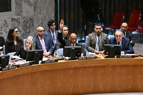 Us Vetoes Gaza Cease Fire Resolution At Un Security Council The