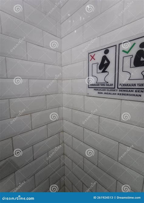 Toilet All Toilets In Indonesia Must Have A Notice On How To Use The