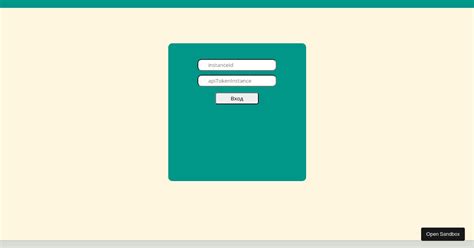 Green Api Codesandbox