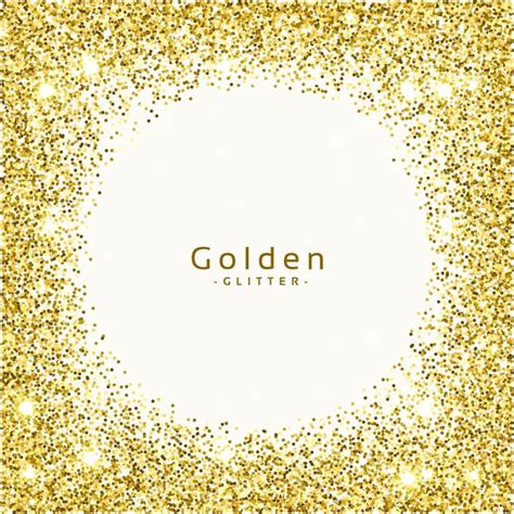 골든 프레임 반짝이 배경 무료 벡터