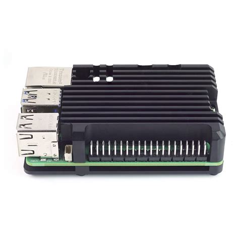 Armor Gehäuse Für Raspberry Pi 5 Schwarz Buy At Berrybase