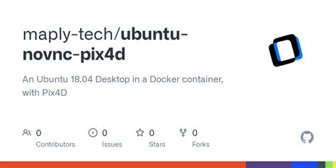 github maply tech ubuntu novnc pix4d an ubuntu 18 04 desktop in a