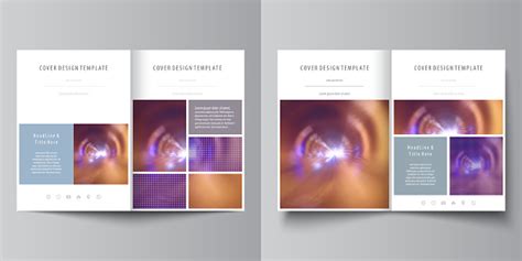Bi에 대 한 비즈니스 템플릿 접어 책자 잡지 전단지 소책자 또는 연례 보고서 표지 템플릿 A4 크기에 추상 벡터 레이아웃 밝은 색상 화려한 디자인 아름 다운 미래 배경 2