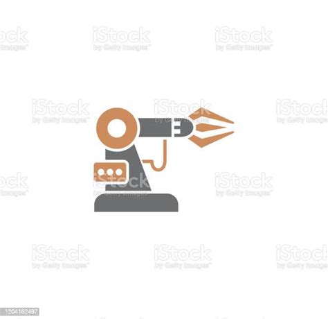 그래픽 및 웹 디자인에 대한 배경에 로봇 제조 관련 아이콘 웹 또는 모바일 앱에 대한 창조적 인 일러스트 개념 기호입니다 개발에