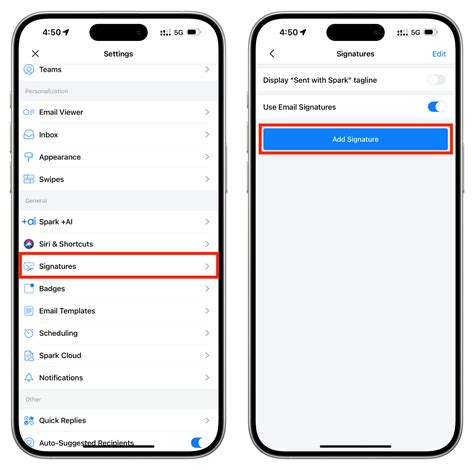 How To Set Up Multiple Spark Email Signatures On Ios And Mac