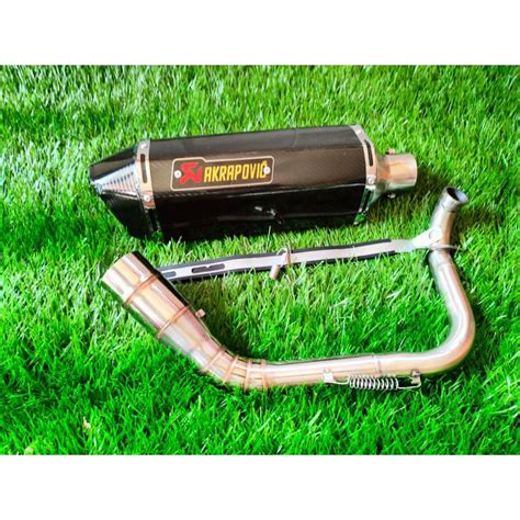 Jual Knalpot Akrapovic Bass Adem Ramah Lingkungan Nmax Pcvx Aerox Vario