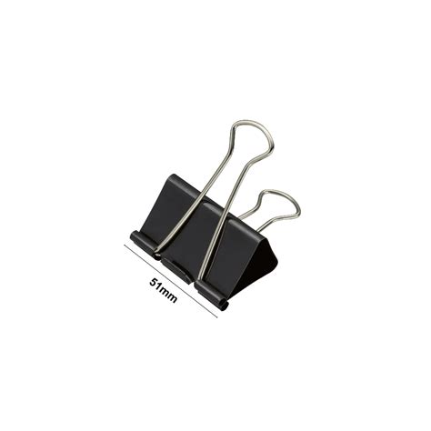 Prendedor De Papel Binder Clip Mm Preto Lyke