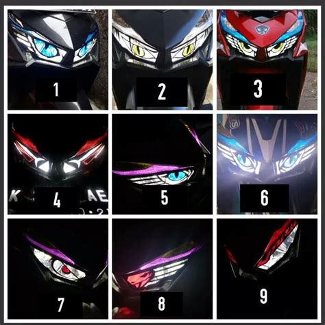 Jual Stiker Sticker Mata Elang Stiker Alis Lampu Vario 125150 Led