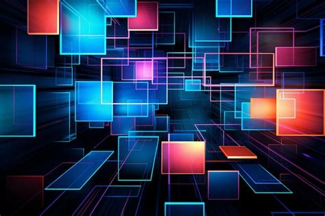 Premium AI Image Chronicles Of Dynamic Squares A Journey Through The