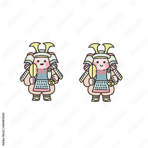 可愛い五月人形イラスト素材 素材庫向量圖 Adobe Stock