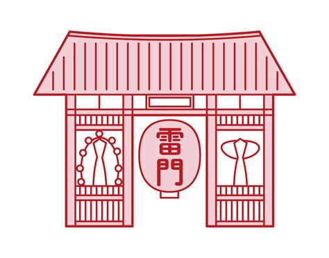 雷門のイラスト フリーイラスト素材集 KuKuKeKe