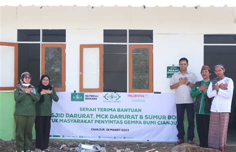 LAZISNU Dan Prudential Syariah Resmikan Bantuan Sumur Bor MCK Serta