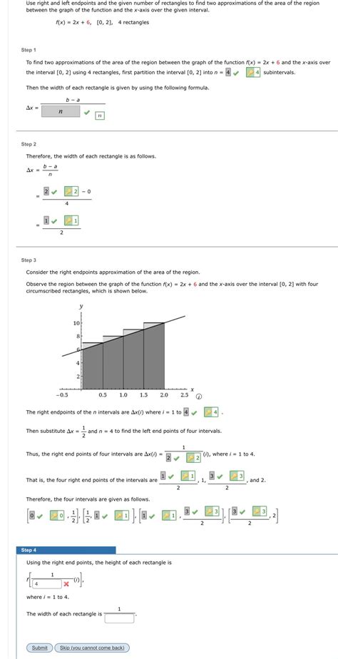 Solved Use Right And Left Endpoints And The Given Number Of
