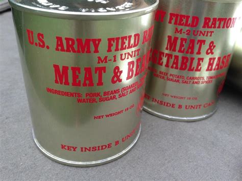 Wwii C Ration Cans Set Of 4 Fillable With Food 1808325946
