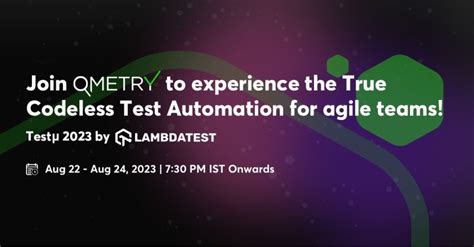 Chirag Patel On Linkedin Testmuconf Testmanagement Codeless