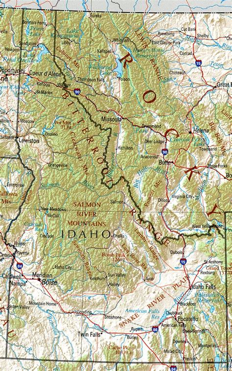 Idaho Tourist Attractions Boise Sun Valley Hells Canyon Weather Maps Guides