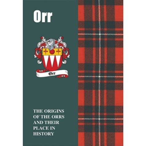Orr Clan Book The Tartan Store