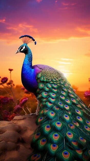 Premium Ai Image Peacock Background And Copy Space