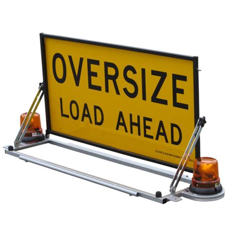 Oversize Load Ahead Vehicle Sign