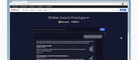 微軟發表可用自然語言查詢網站內容的開源專案nlweb Ithome