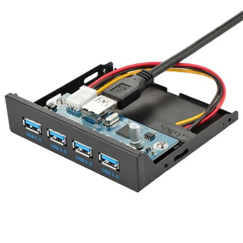 Great Q High Quality 20pin 4 Port Usb Hub Usb 30 Front Panel Combo Bracket Adapter For Desktop