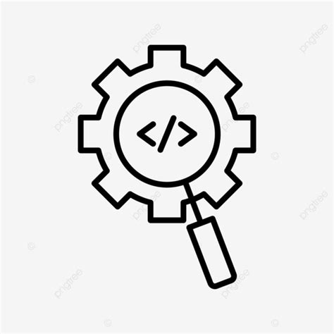 code optimization line icon code optimization optimization gear png