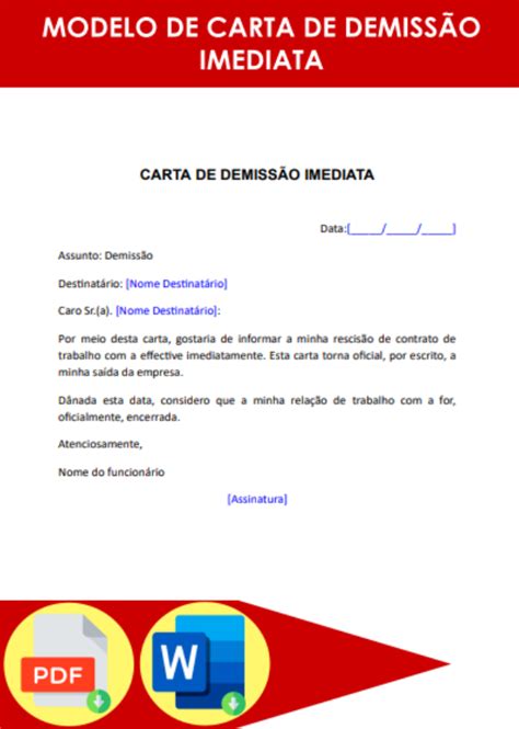 Modelo De Carta Pedido De Demissão🍆 Explore O Universo Do