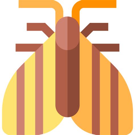 Moth Basic Straight Flat Icon