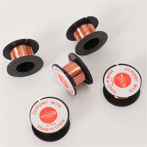 Pcb 구리 납땜 와이어 링크 점퍼 유지 보수 라인 휴대폰 컴퓨터 용접 도구 01mm 10 개 티몬