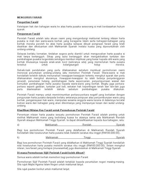 Mengurus Faraid Pdf Politik