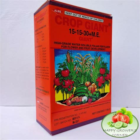 Crop Giant 15 15 30 Me And 19 19 19 Me High Grade Water Soluble Foliar