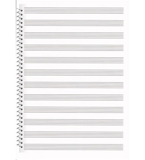 Libreta De Pentagrama A4 Vertical 12 Pautas Anillas