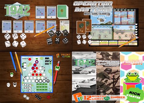 Kickstarter: 12 Months – 12 Games Summer Season – Juegos Roll & Write
