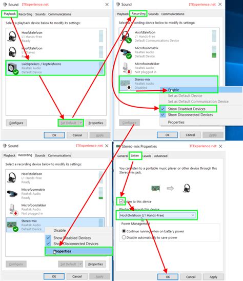 windows 10 audio output to 2 or more devices