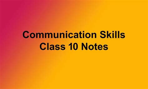 Employability Skills Class Notes Cbse Skill Education