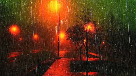 Som de Chuva Calma Para Dormir a Noite Toda em Paz Chuva Na Praça