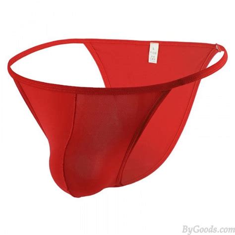 Sexy Thin Breathable Ice Silk Sheer Mens Thong Lilywendy