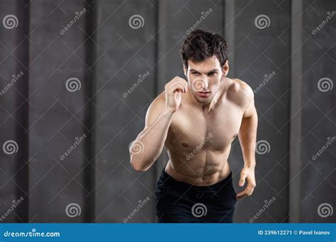 Corpo Humano Perfeito Em Fundo Preto Imagem De Stock Imagem De