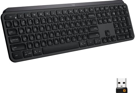 Logitech Mx Keys Advanced Full Size Wireless Scissor Keyboard For Pc