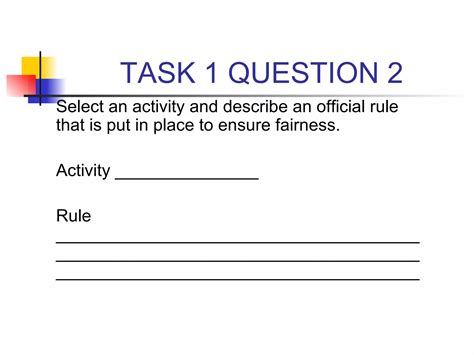 Pe Rules And Safety Ppt
