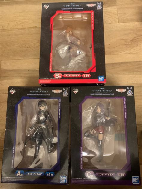 一套 刀劍神域 Sao Game Project 五周年 第三彈 一番賞 A賞 B賞 C賞 桐人 桐谷和人 亞絲娜 結城明日奈 絶劍友紀