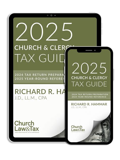 2025 Church And Clergy Tax Guide Book And Pdf Bundle Church Law And Tax