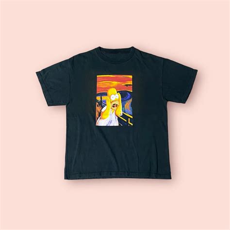 Vintage Vintage Bart Simpson X The Scream Art Tshirt Grailed