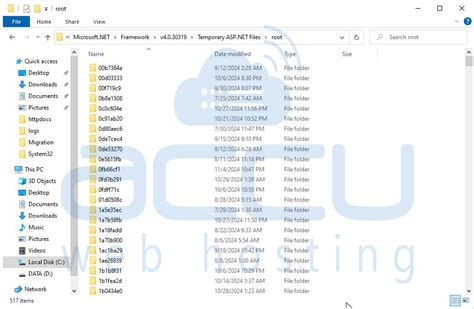 how to automate the process of clearing asp temporary files
