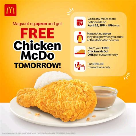 Mcdonalds Whats Cooking ♨️ Libreng Chicken Mcdo Confeermed 🍗 Visit Any Mcdonalds Store
