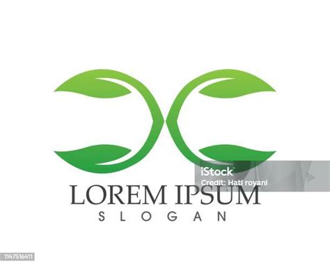 Logo Alam Hijau Daun Dan Templat Simbol Vektor Ilustrasi Stok Unduh