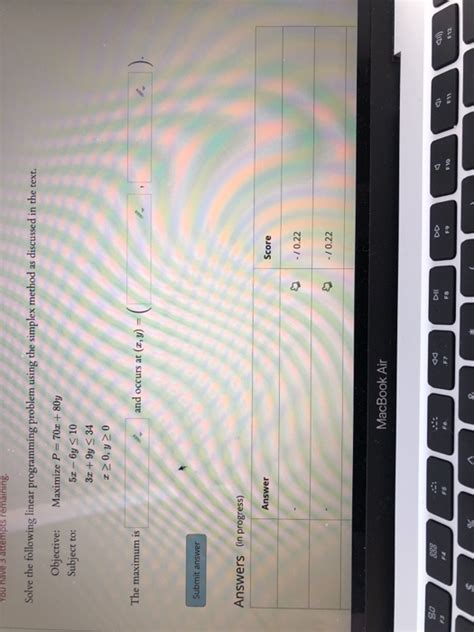 Solved You Have 3 Attempts Remaining Solve The Following Chegg