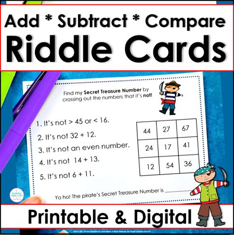 addition subtraction and place value activities math challenge