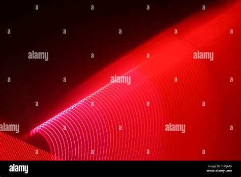 A Pattern Of Red Light A Section Of The Electromagnetic Spectrum Stock