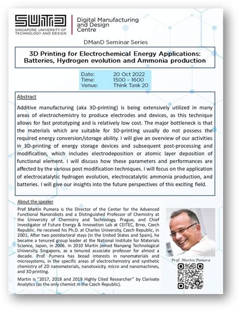 Seminar 3d Printing For Electrochemical Energy Applications Batteries